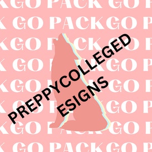 NC State Preppy Wall Art - Etsy