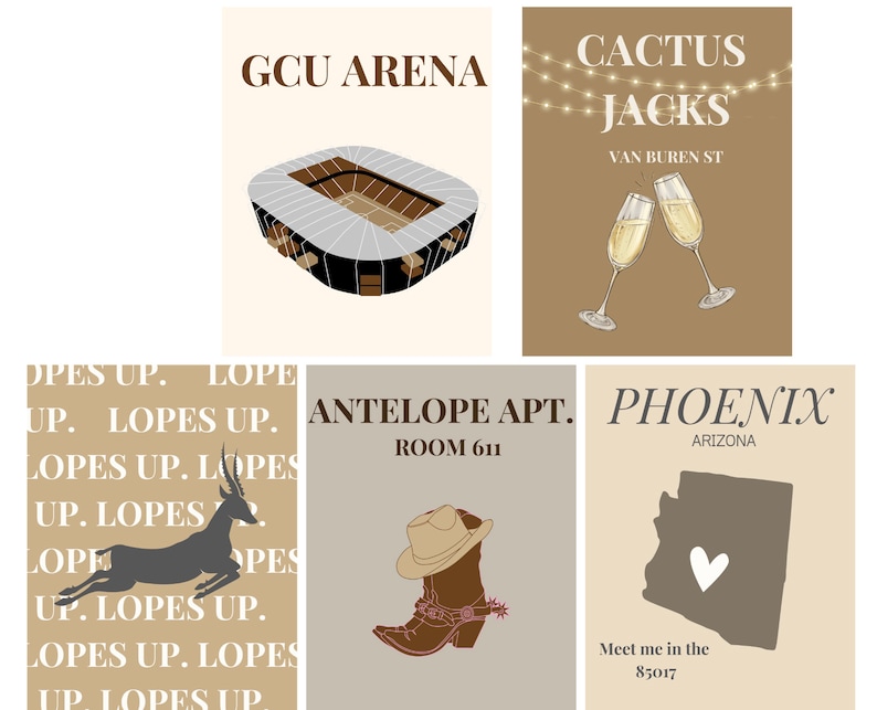 Grand Canyon University College Digital Designs - Etsy