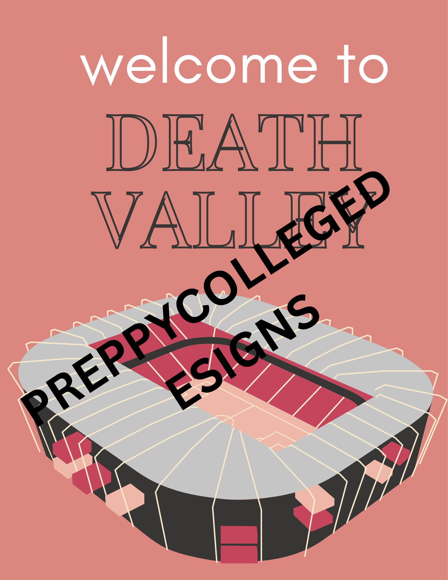 CLEMSON UNIVERSITY Preppy Wall Print Out Decor - Etsy