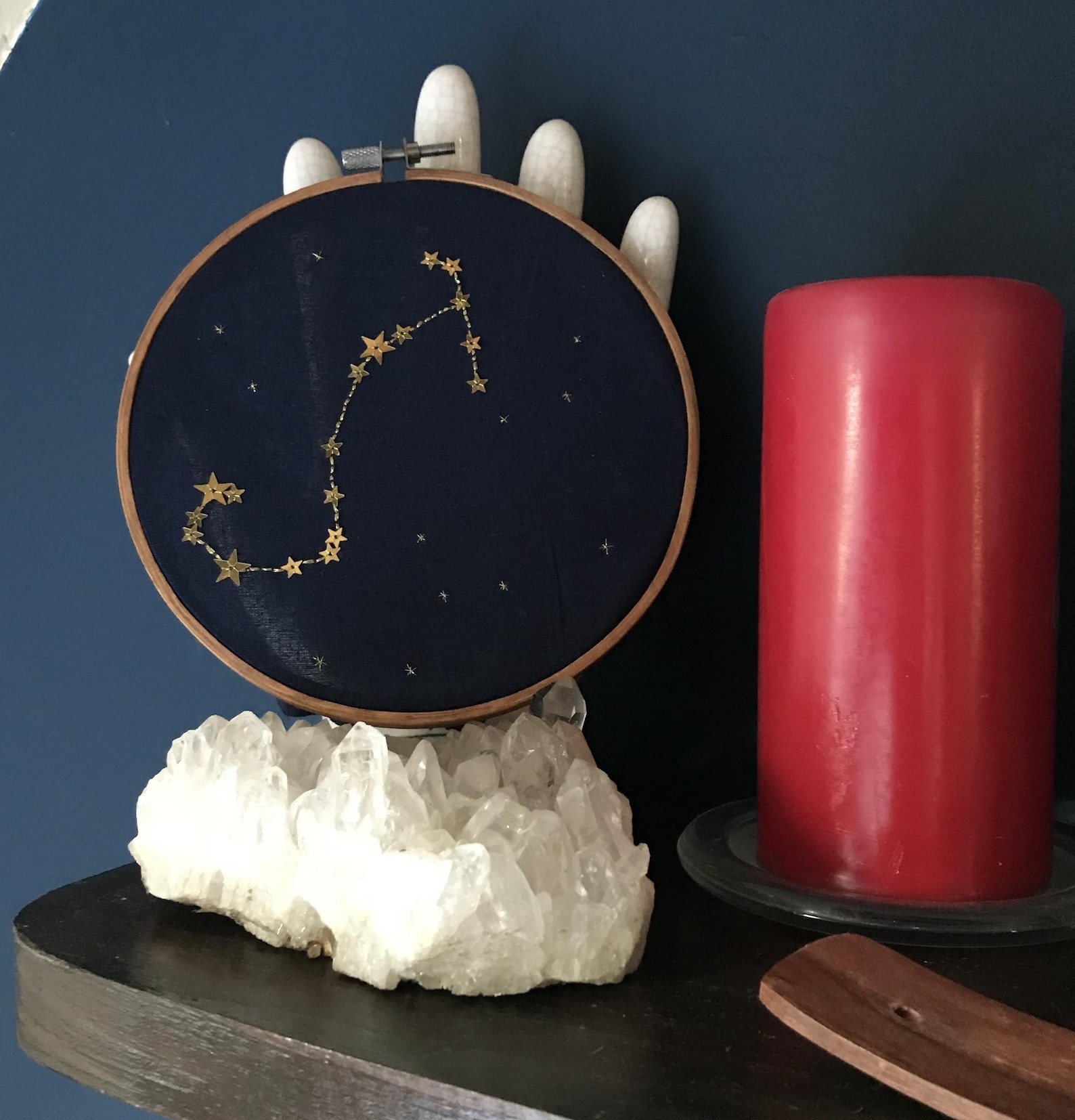 Handmade Embroidered Scorpio Star Sign Constellation - Etsy