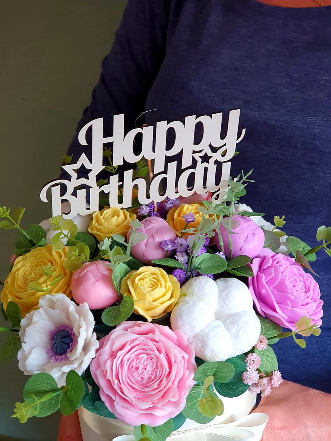 Soap Flower Bouquet Handcrafted Soap Lover T Soap Handmade Etsy