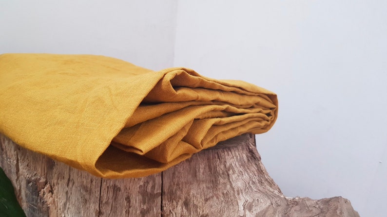 Mustard Yellow Linen Sheets - Full Size - King Size - Queen Size ...