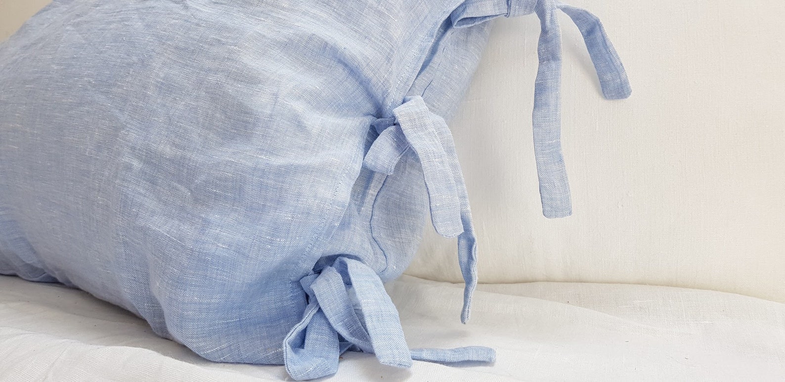 Blue linen BEDDING SET Natural bedding Organic bedding Rustic | Etsy