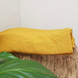 Mustard Yellow Linen Sheets - Full Size - King Size - Queen Size ...