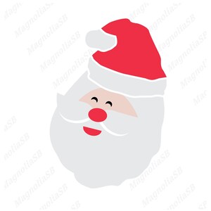 Santa Claus Face Svg Cut File for Cricut Christmas Svg - Etsy