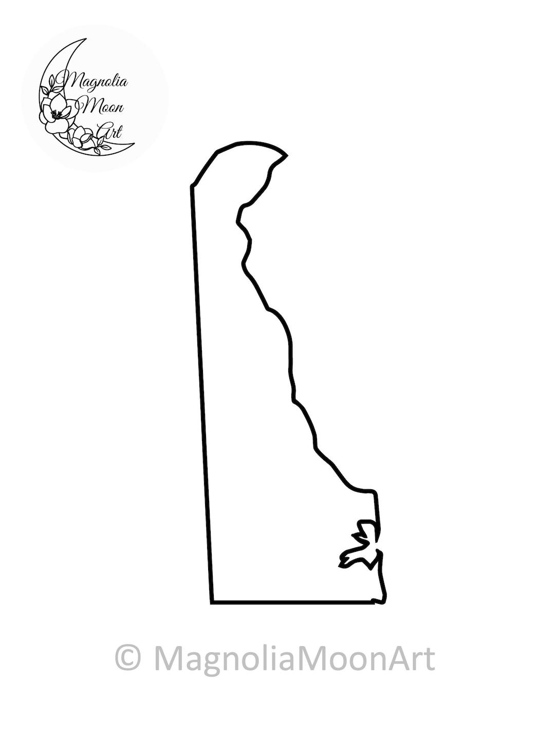 Delaware Outline SVG: State Vector Cut File (digital Download) - Etsy ...