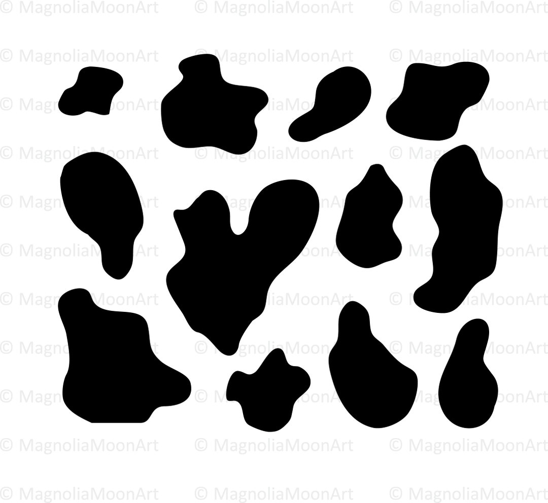 Cow Spots Svg, Dxf, Cow Spots Pattern, Commercial Use, Cut File for ...