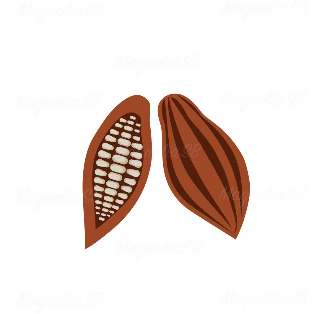 Cocoa Beans SVG, DXF, PNG, Clipart, Cut File - Etsy