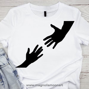 Helping Hands SVG, DXF, Helping Hand Clipart, Cutting, Vector, Support ...