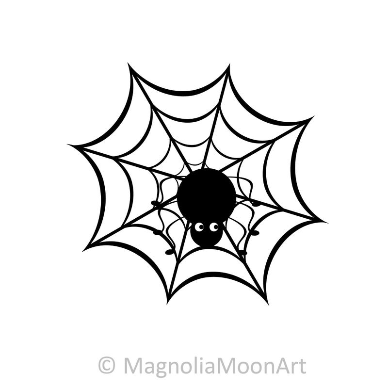 Spider Web Svg - Etsy