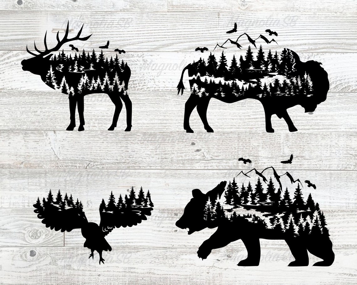 Wild Animals Bundle Svg Animals Svg Cut File for Cricut | Etsy UK