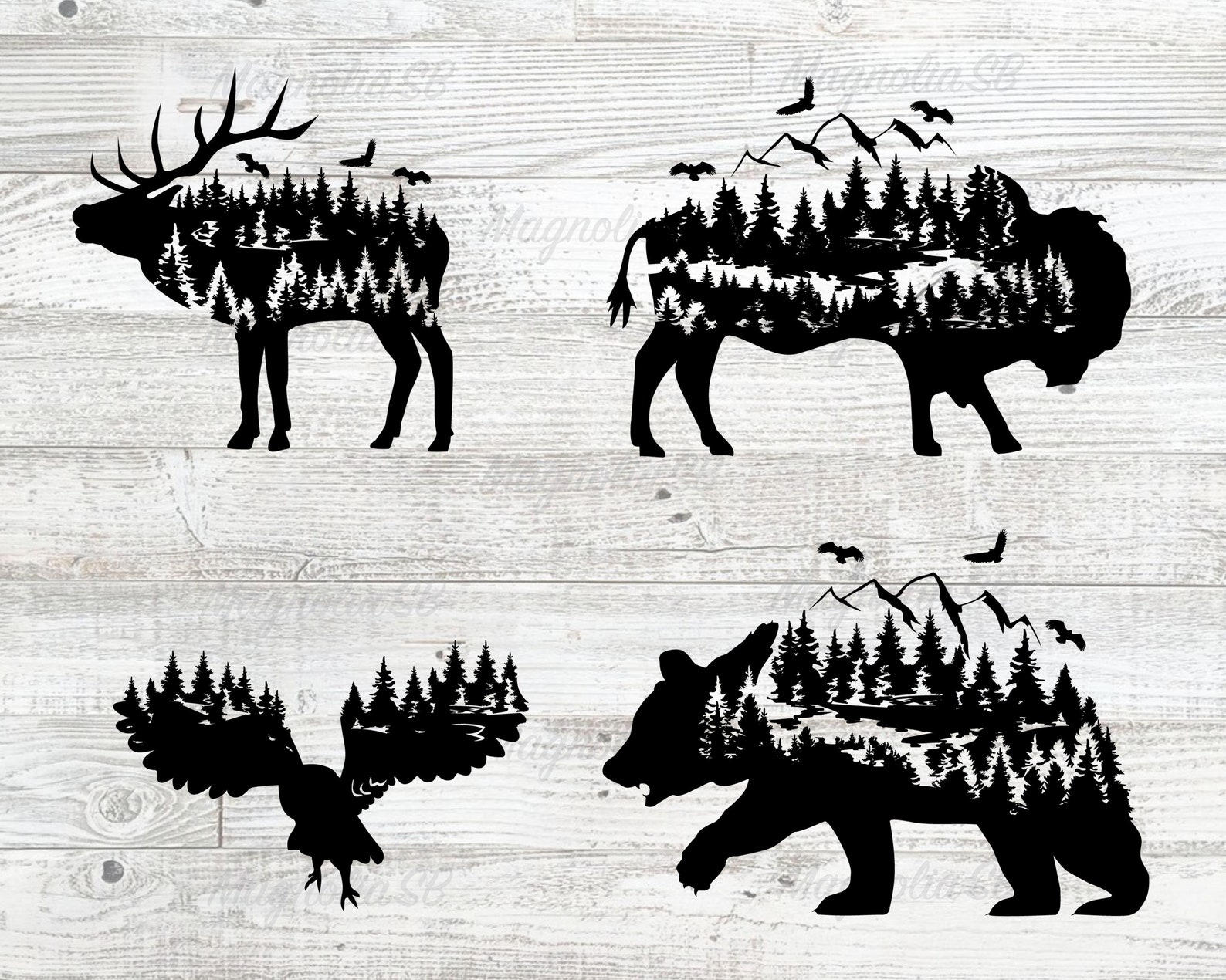 Wild Animals Bundle Svg Animals Svg Cut File for Cricut - Etsy UK