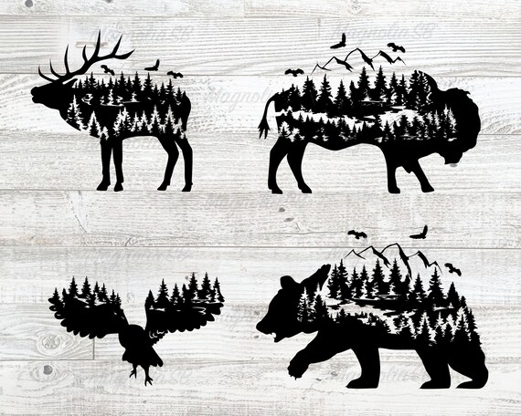 Wild Animals Bundle Svg Animals Svg Cut File for Cricut | Etsy UK
