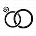 Wedding Rings SVG, Rings DXF, Wedding Rings Clipart, Ring File, Cutting ...