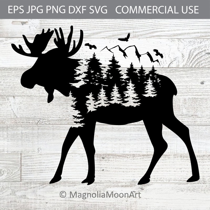 Moose Svg - Etsy