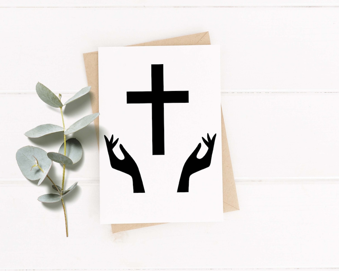 Praying Hands Cross Svg Hands Svg Cut File for Cricut | Etsy