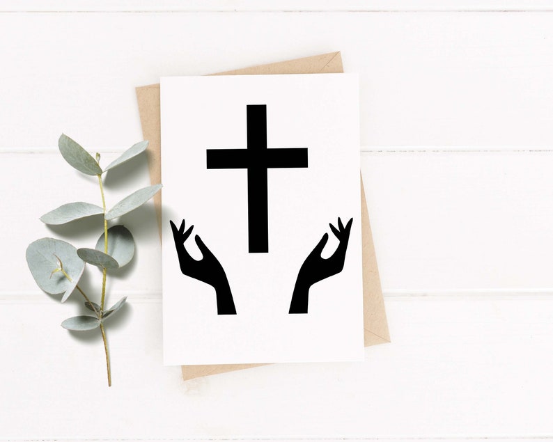Praying Hands Cross Svg Hands Svg Cut File for Cricut | Etsy