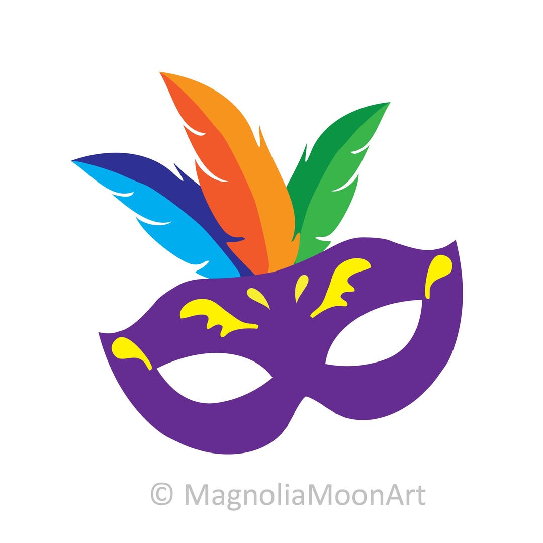 Mardi Gras Mask SVG, Louisiana New Orleans Carnival Clip Art, Cut File ...