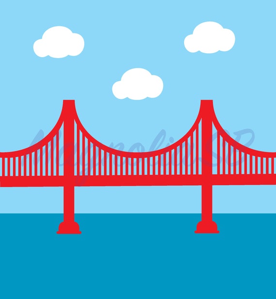 Golden Gate Bridge Cartoon Drawing Golden Gate Bridge Cartoons And