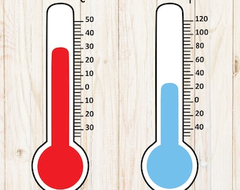 Thermometer SVG Bundle Thermometer SVG Thermometer Clipart - Etsy