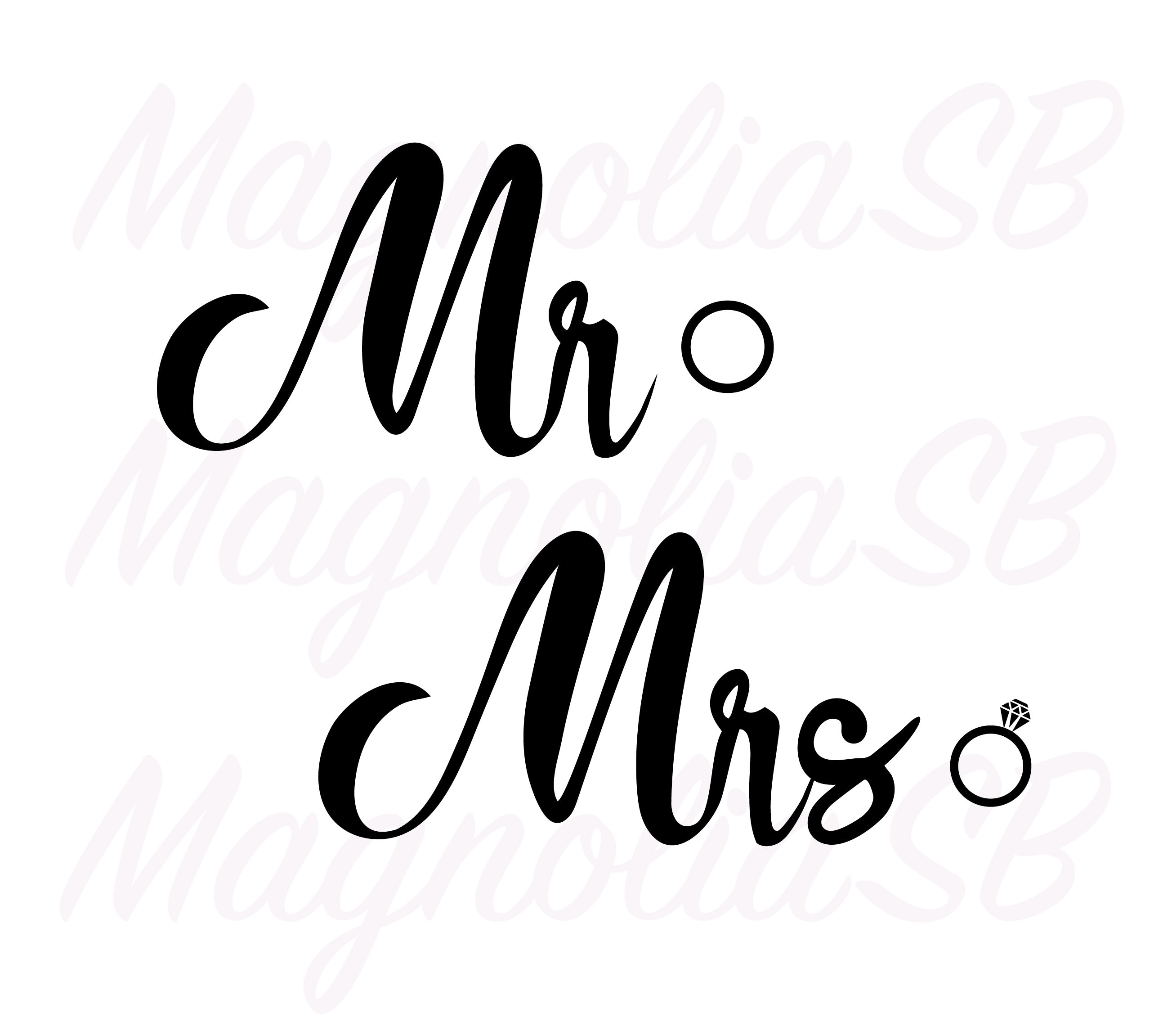 Sr. y Sra. svg boda svg marido y mujer svg Sr. y Sra.svg - Etsy España