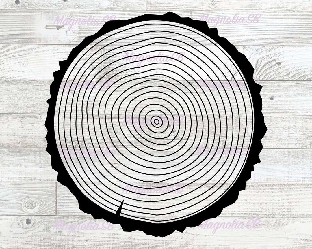 Tree Rings Silhouette Svg Tree Ring Svg Tree Cutting - Etsy