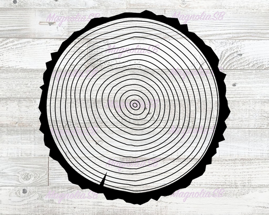 Tree Rings Silhouette Svg Tree Ring Svg Tree Cutting - Etsy Finland