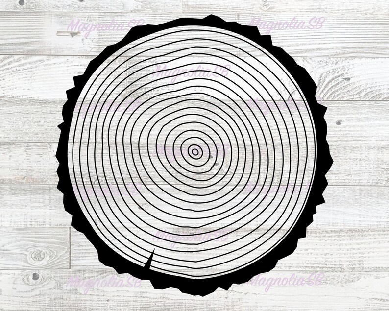 Tree Rings Silhouette Svg Tree Ring Svg Tree Cutting - Etsy