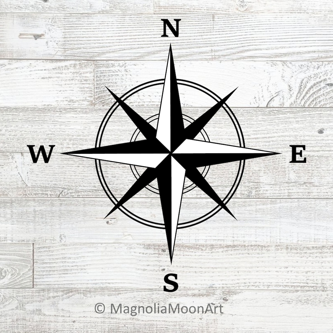 Compass Svg, Compass Rose Svg, Compass Star Svg, Cut File for Cricut ...