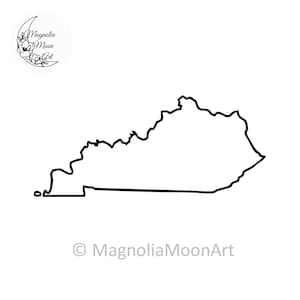 Kentucky Outline SVG File | Kentucky Cut File | DXF File for Laser Cut ...