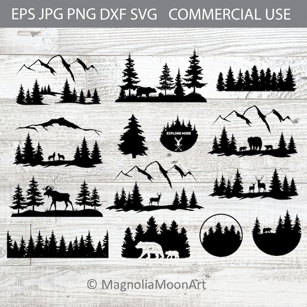 Forest Svg - Etsy