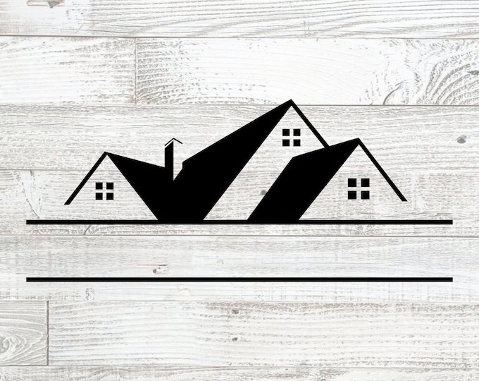 House Roof Name Box Svg, Roofing Svg, Roofer Svg, Eps, Dxf, Png, Pdf ...
