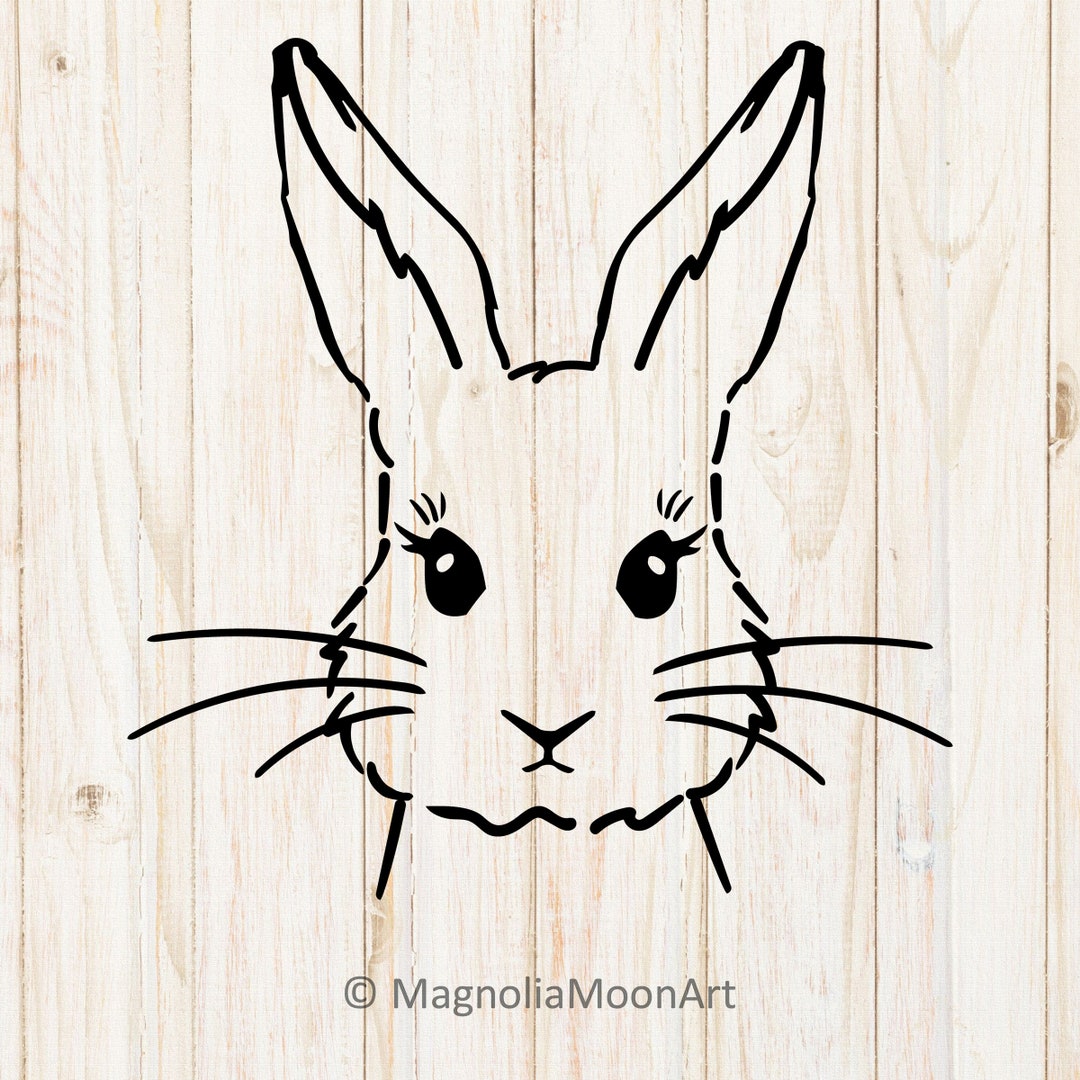 Cute Bunny SVG. Cut File for Cricut. Easter Bunny Svg. Shirt Design ...