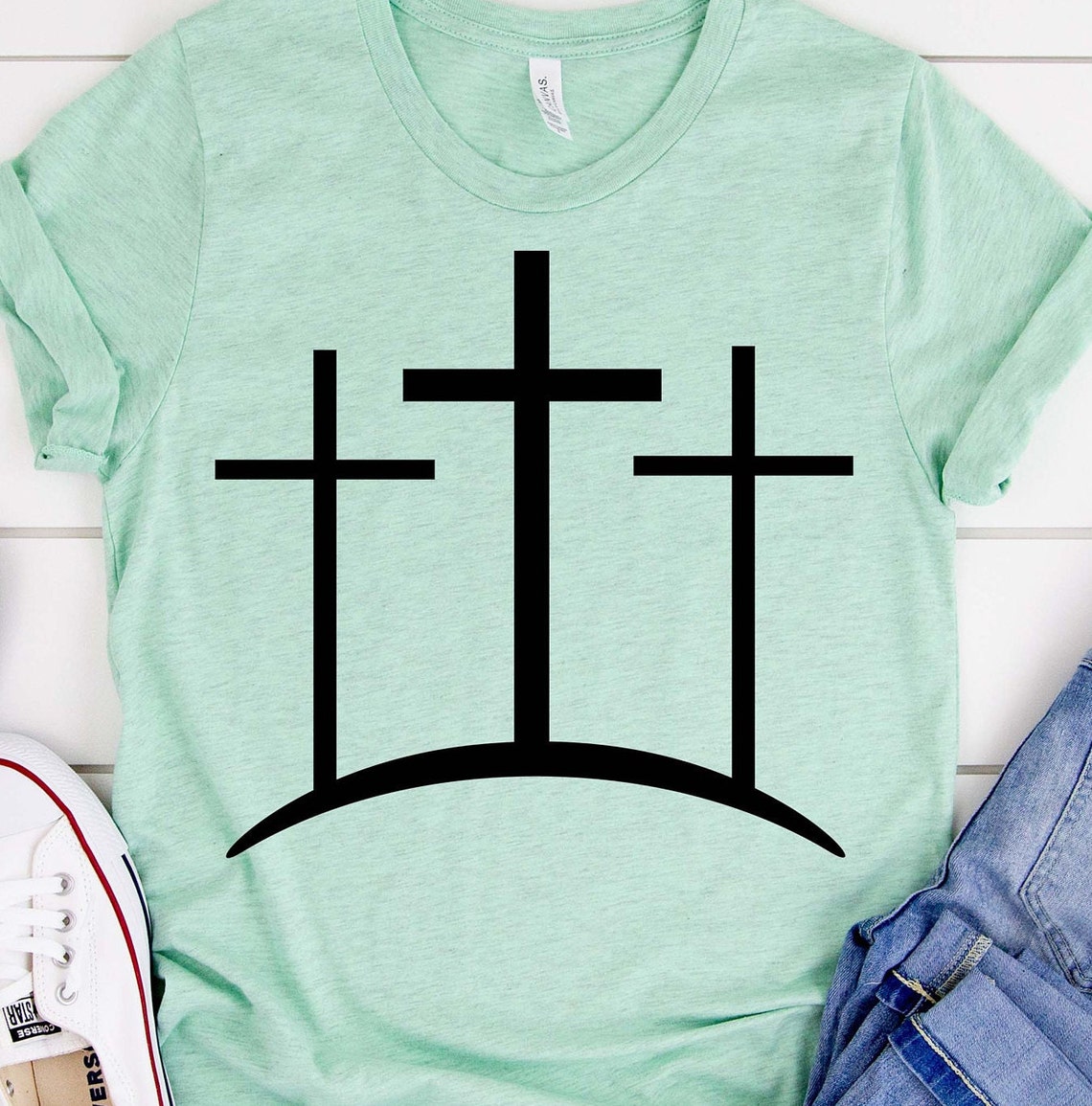 Three Crosses SVG Cut File: Calvary Christian Design (digital Download ...