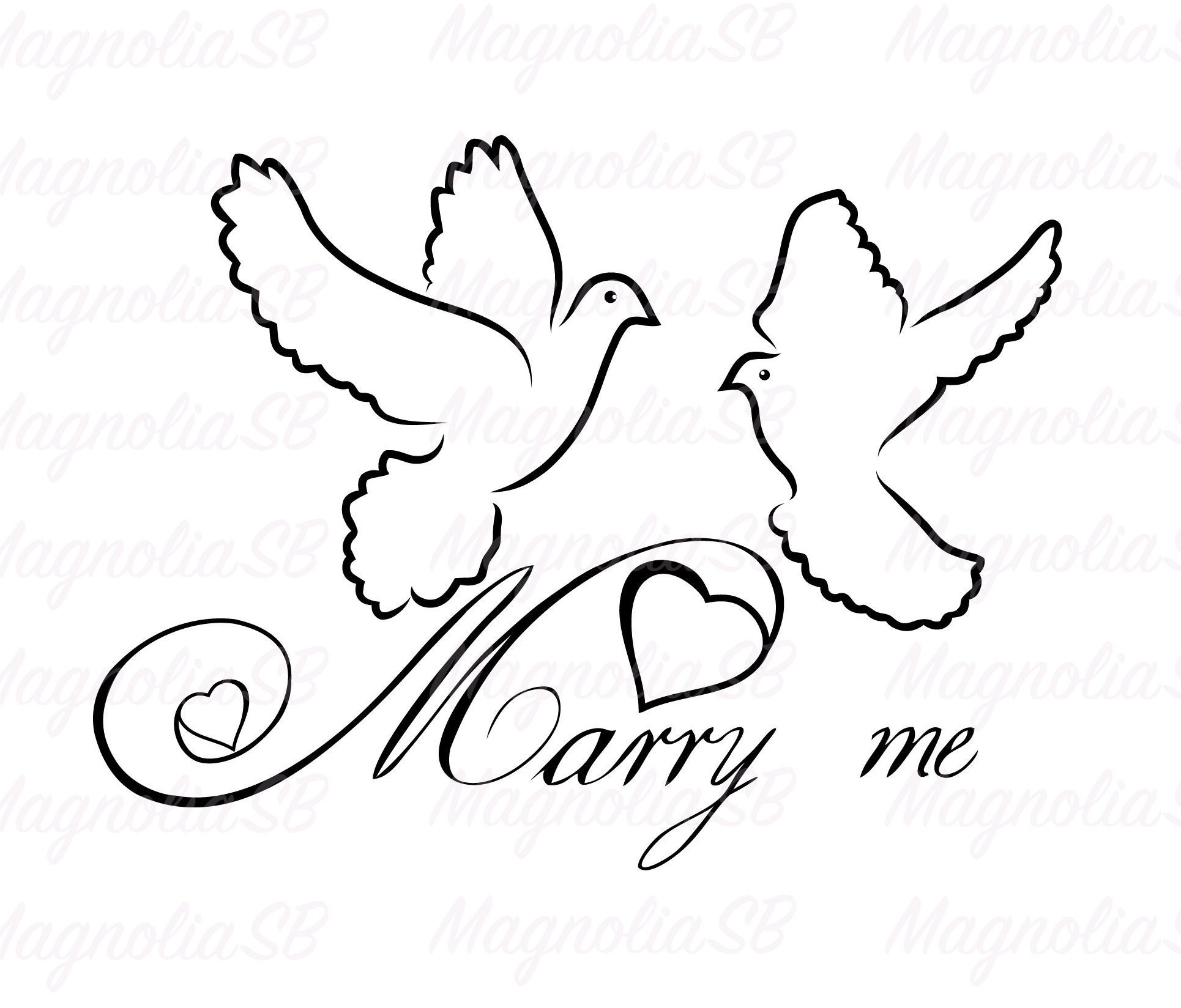 Wedding Doves Clip Art