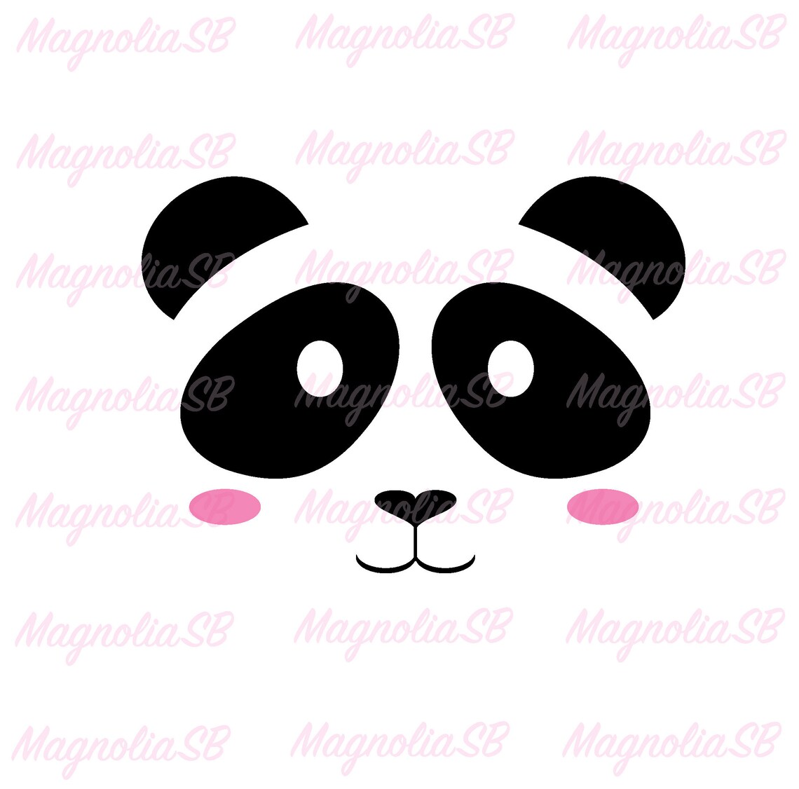 Panda SVG Panda Bear DXF Panda Clipart cutting vector | Etsy