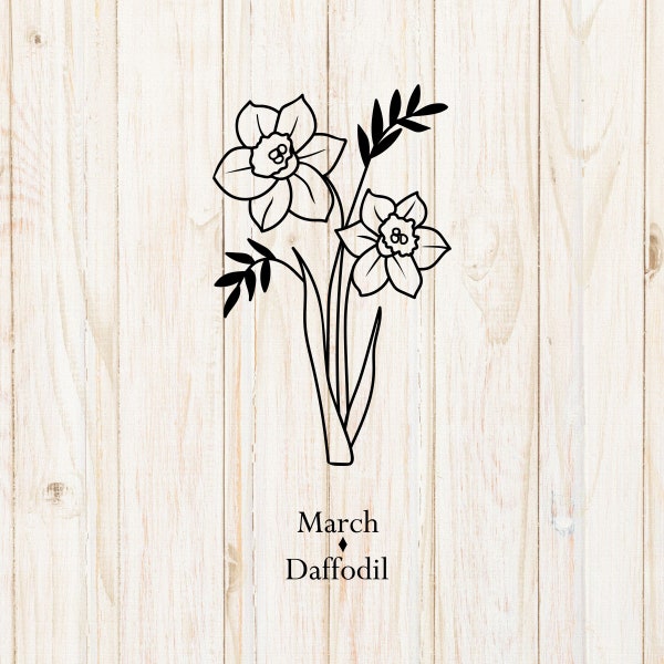 March Flowers Clip Art - Etsy