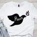 Dove With Olive Branch SVG, DXF, Dove PNG, Clipart, Cutting, Peace ...