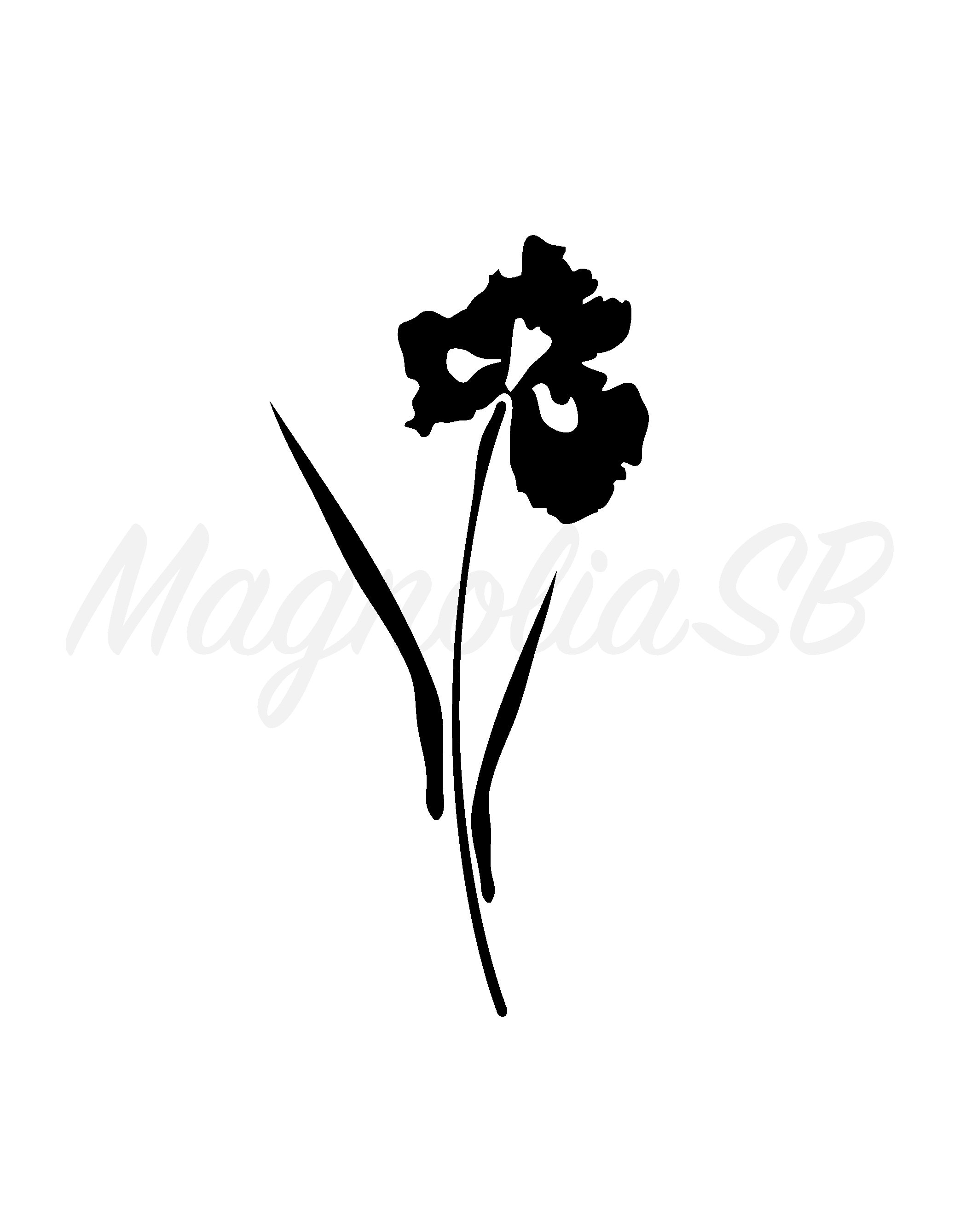 Iris Silhouette