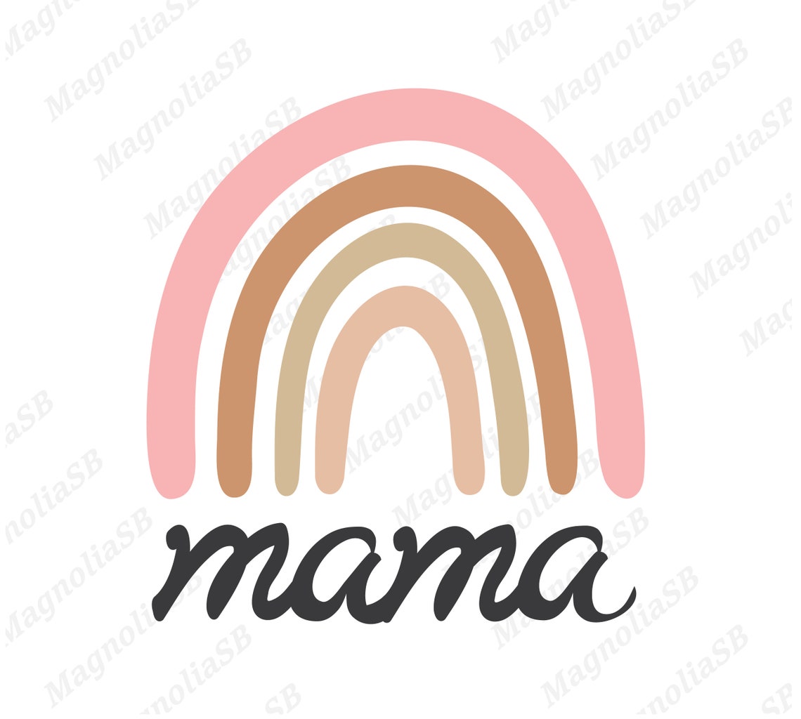Mama Rainbow Svg Rainbow Svg Mama Svg Cut File for Cricut - Etsy