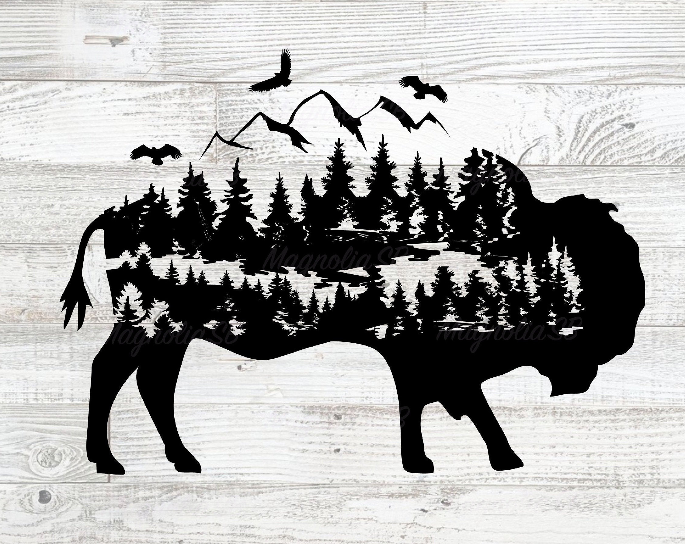 Scrapbooking Craft Supplies & Tools Bison Png Bison Files for Cricut ...