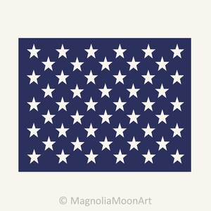 50 Stars SVG, 50 Stars of United States of America Clip Art, Cut File ...