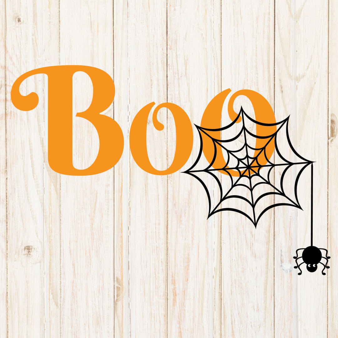 Boo Spider Web Svg, Spider Web Svg, Funny Spider Svg, Cut File for ...