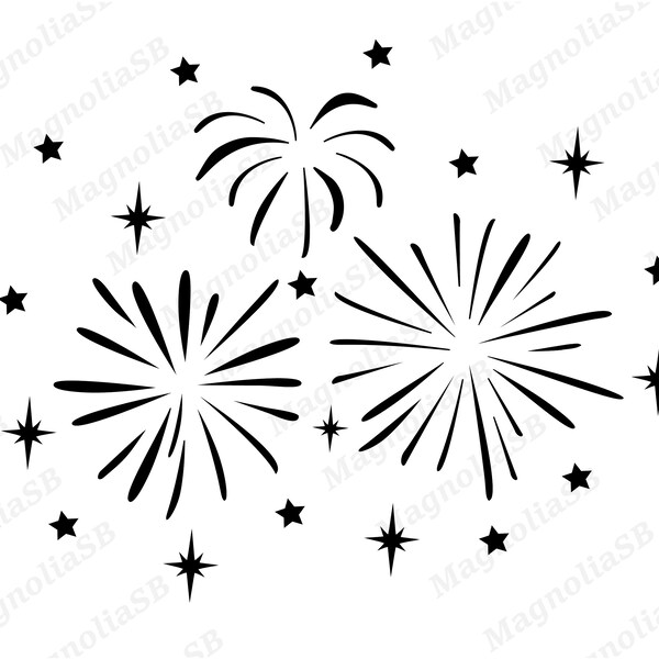 Fireworks Svg - Etsy