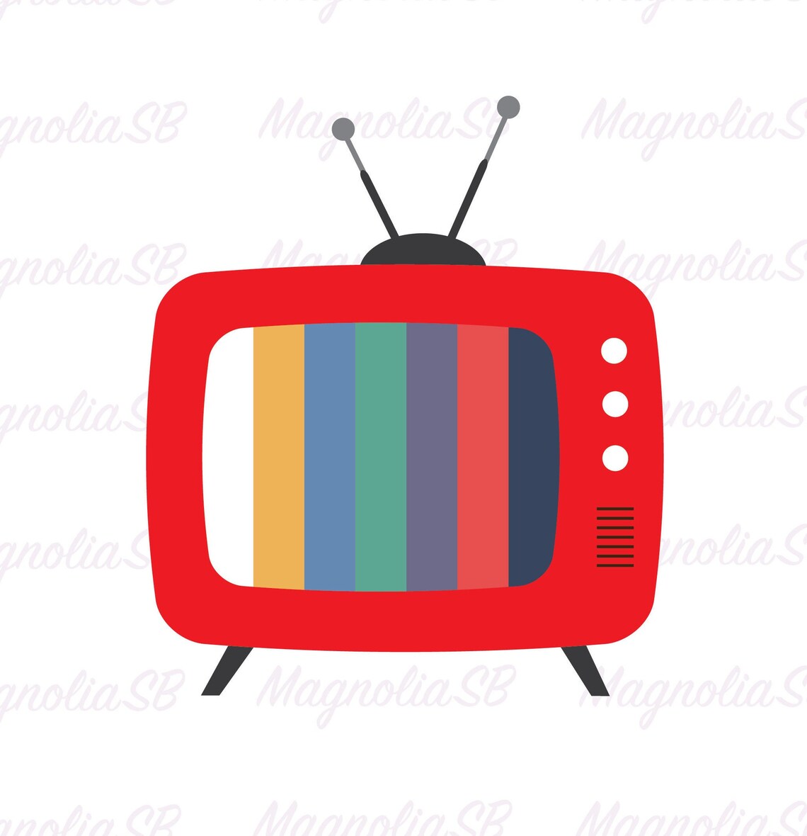 Retro TV Svg Tv Svg Cut File for Cricut Retro Tv Png TV - Etsy