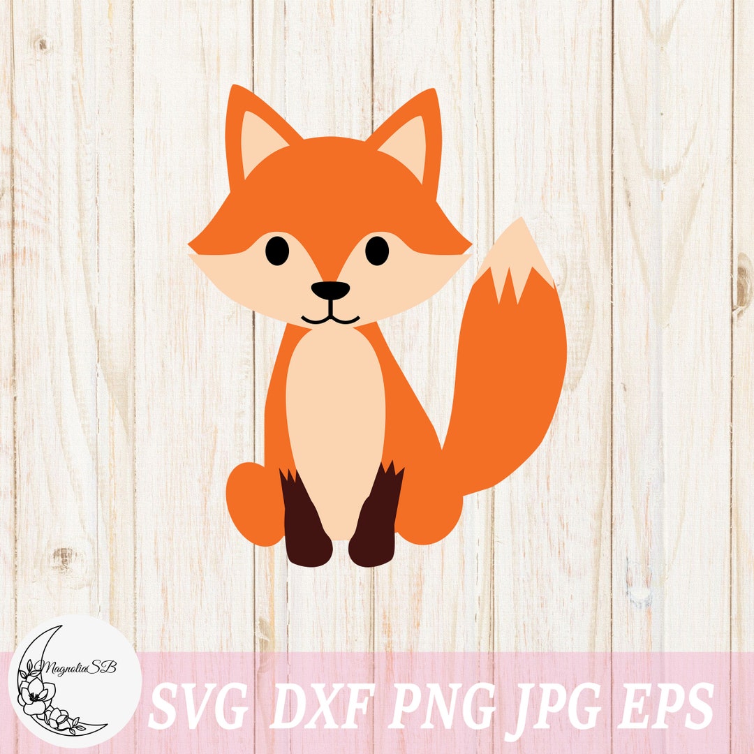 Cute Baby Fox Svg, Cut File for Cricut, Woodland Animals Svg, Shirt ...