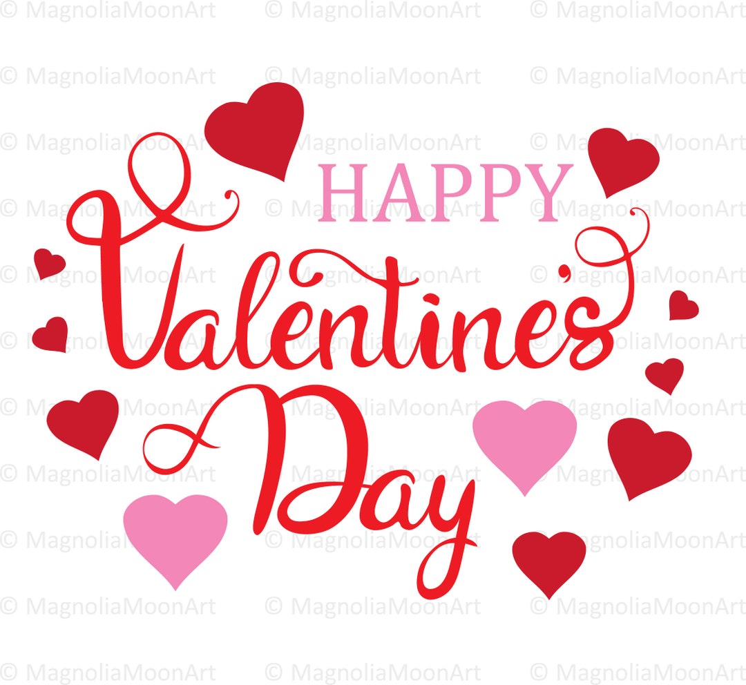 Happy Valentine's Day SVG: Love Clip Art (digital Download) - Etsy