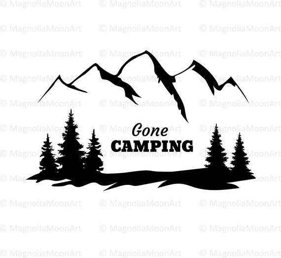 Silueta De Camping Clip Art