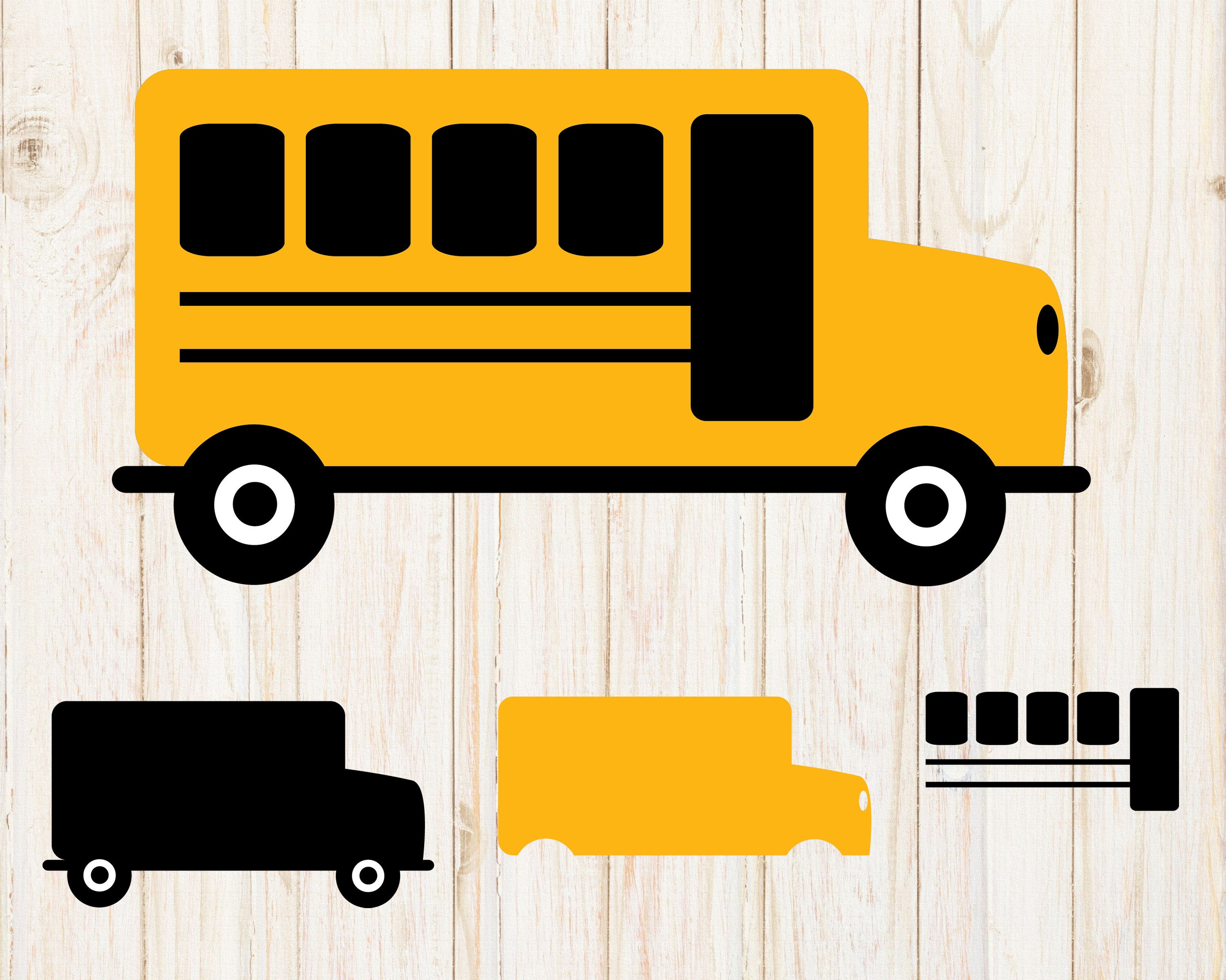 School Bus SVG: Layered Cut File, Clipart (digital Download) - Etsy