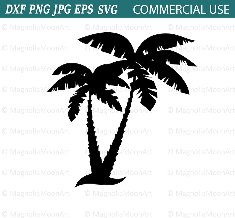 Palmera SVG: Archivo de corte de vacaciones tropicales (descarga ...